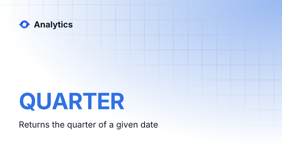QUARTER | Analytics