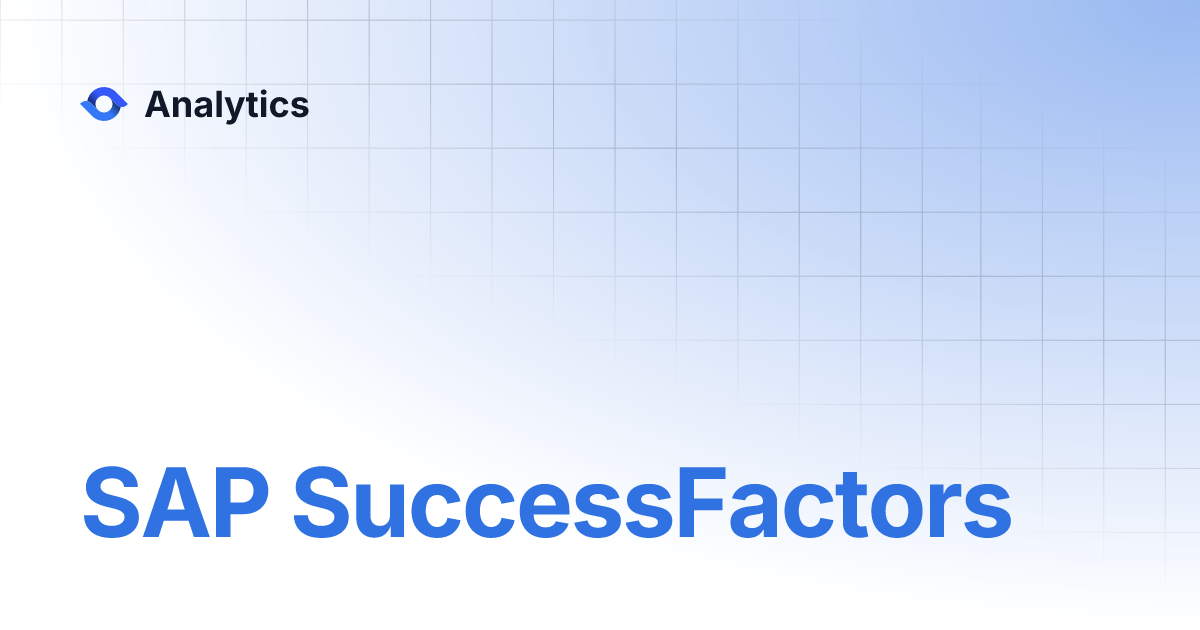 SAP SuccessFactors | Analytics