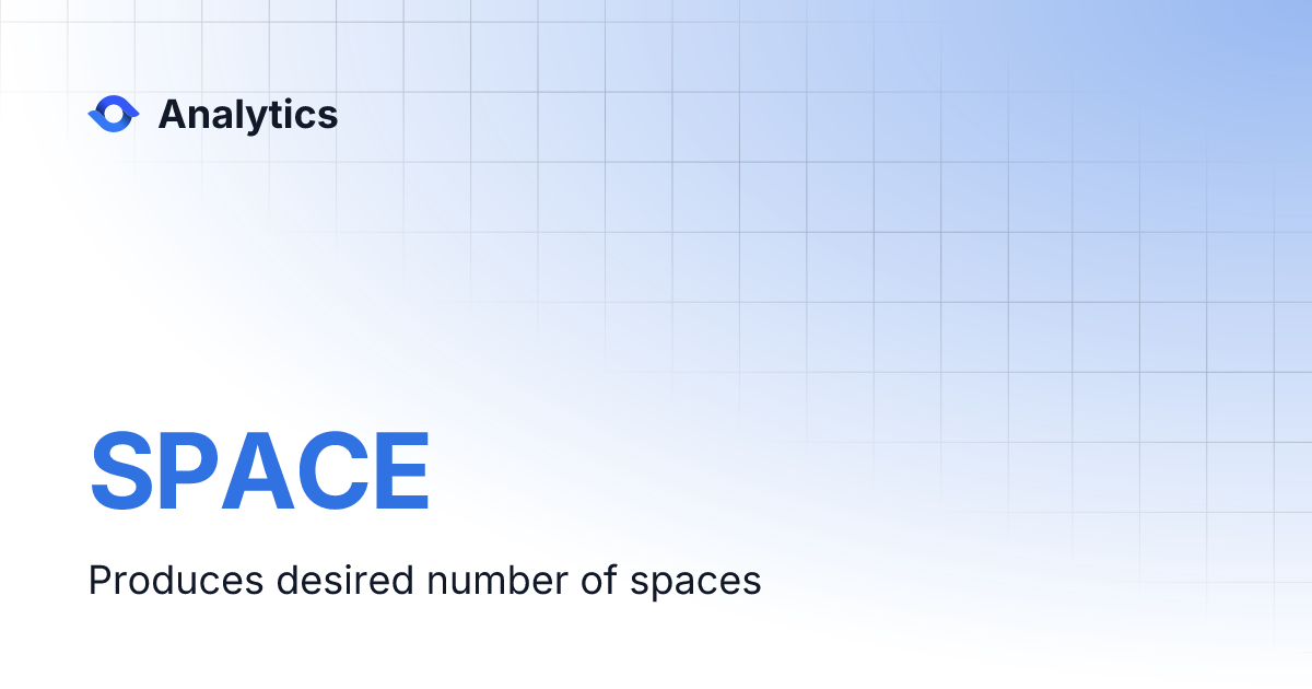 SPACE | Analytics