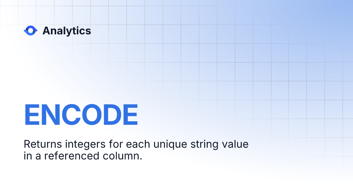 ENCODE | Analytics