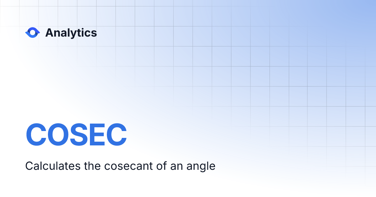 COSEC | Analytics